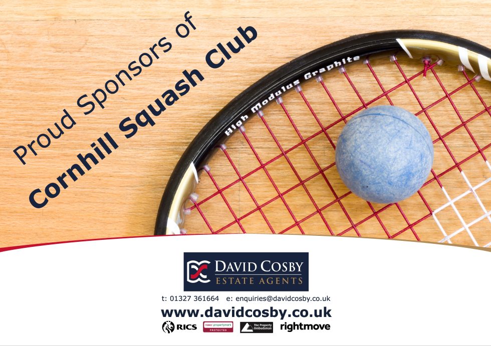 Cornhill Squash Club Announce New Sponsors!